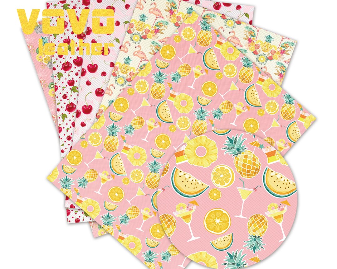 Faux Leather Sheet Vegan Leather Sheet Fruitvinyl Sheet - Etsy