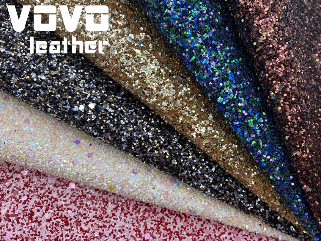 Tariff-free Sequin Glitter Faux Leather Sheets Vegan Leather for ...