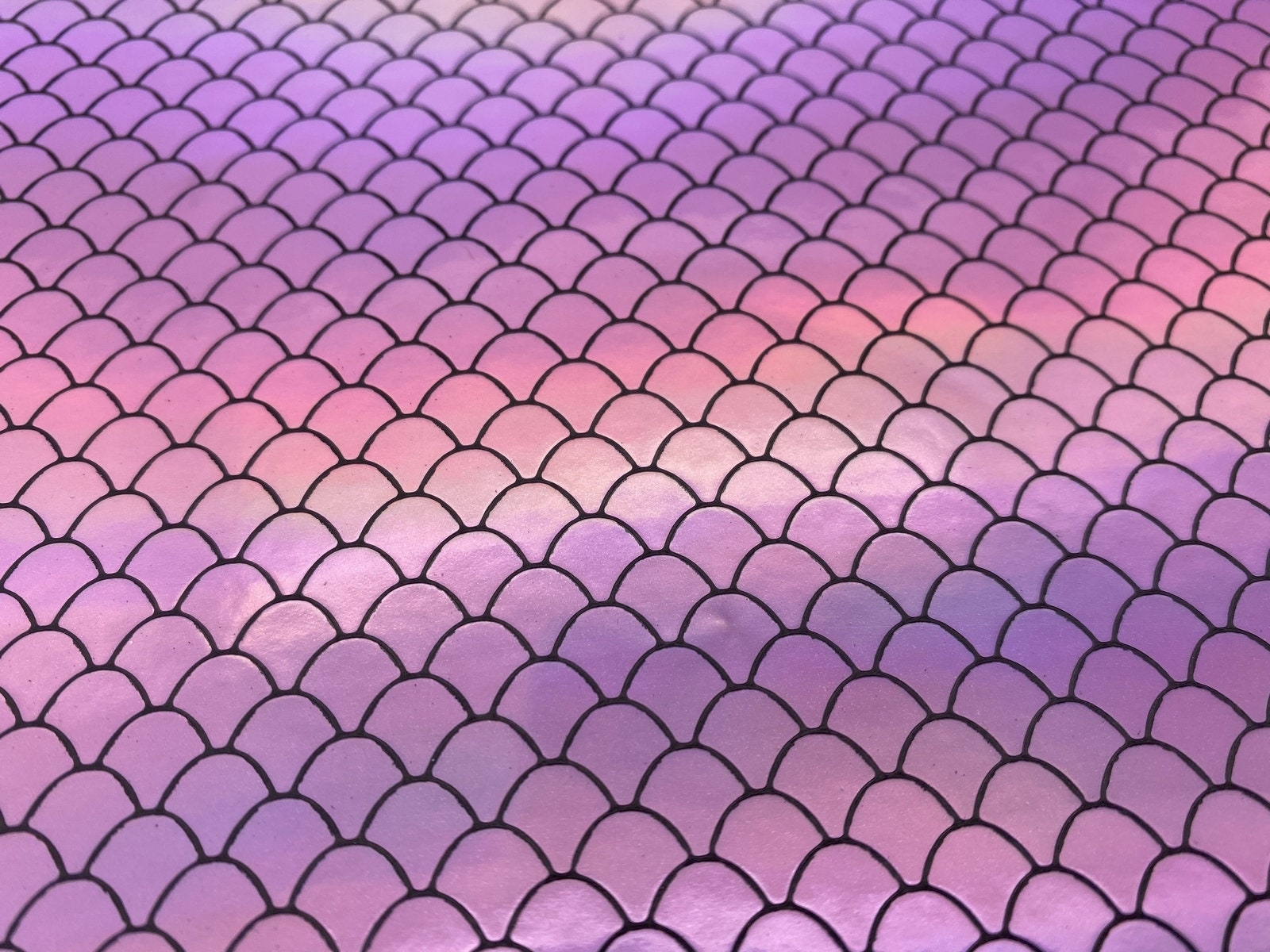 Shiny Iridescent Mermaid Scales Vinyl Faux Leather Jelly Faux - Etsy