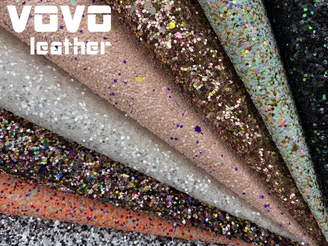 Tariff-free Sequin Glitter Faux Leather Sheets Vegan Leather for ...