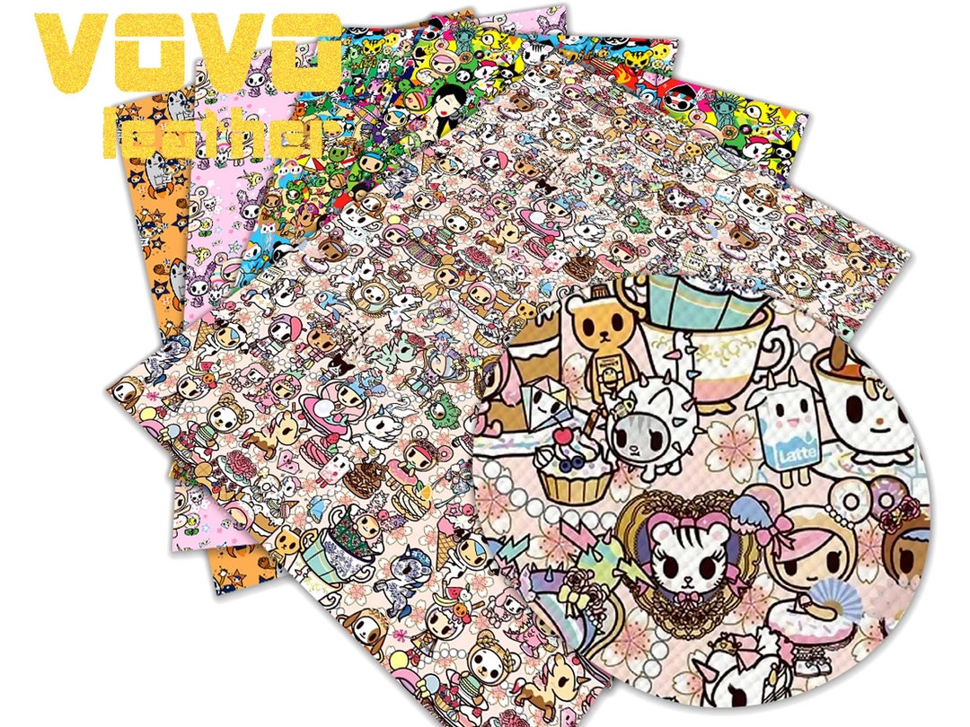 Cartoon Faux Leather Sheets A4 Size 8x12 for Earrings Hair Bows DIY ...