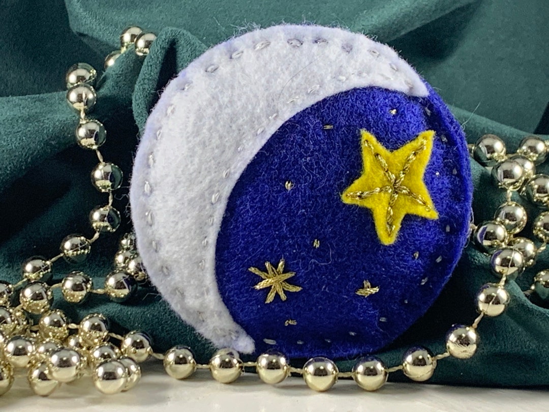 Moon and Stars Cat Toy, Handmade Felt Cat Toy, Single Toy - Etsy