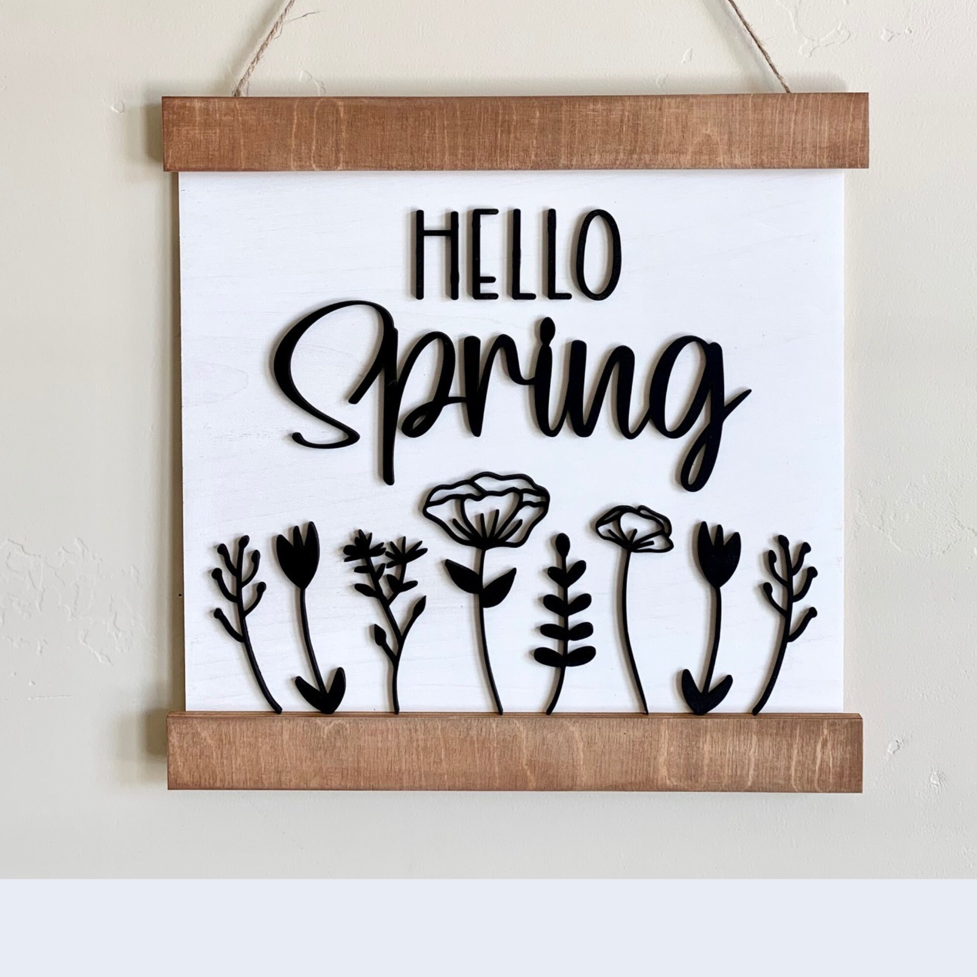 Spring SVG File Flowers Sign File Digital Craft Project Home Paint ...