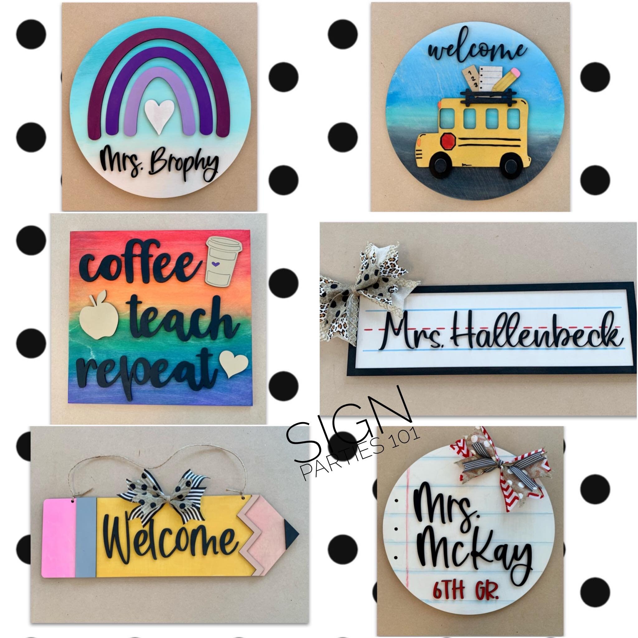 Teacher Sign SVG Welcome Classroom Sign Teacher Gift Digital File ...