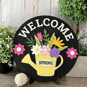 Spring SVG File Watering Can Sign File Digital Craft Project - Etsy