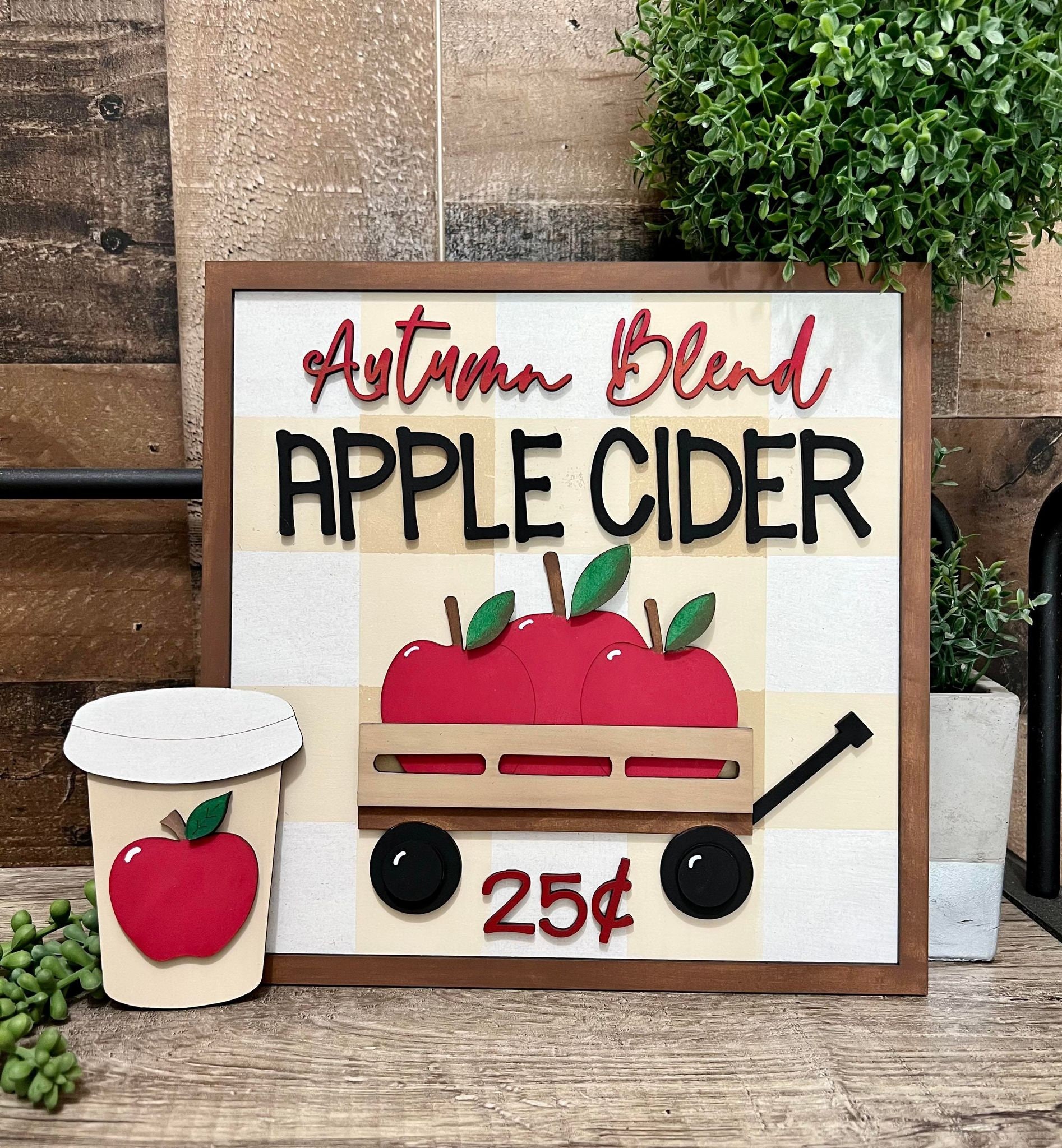 Apple Cider SVG File Fall Sign File Digital Download Craft Project for ...