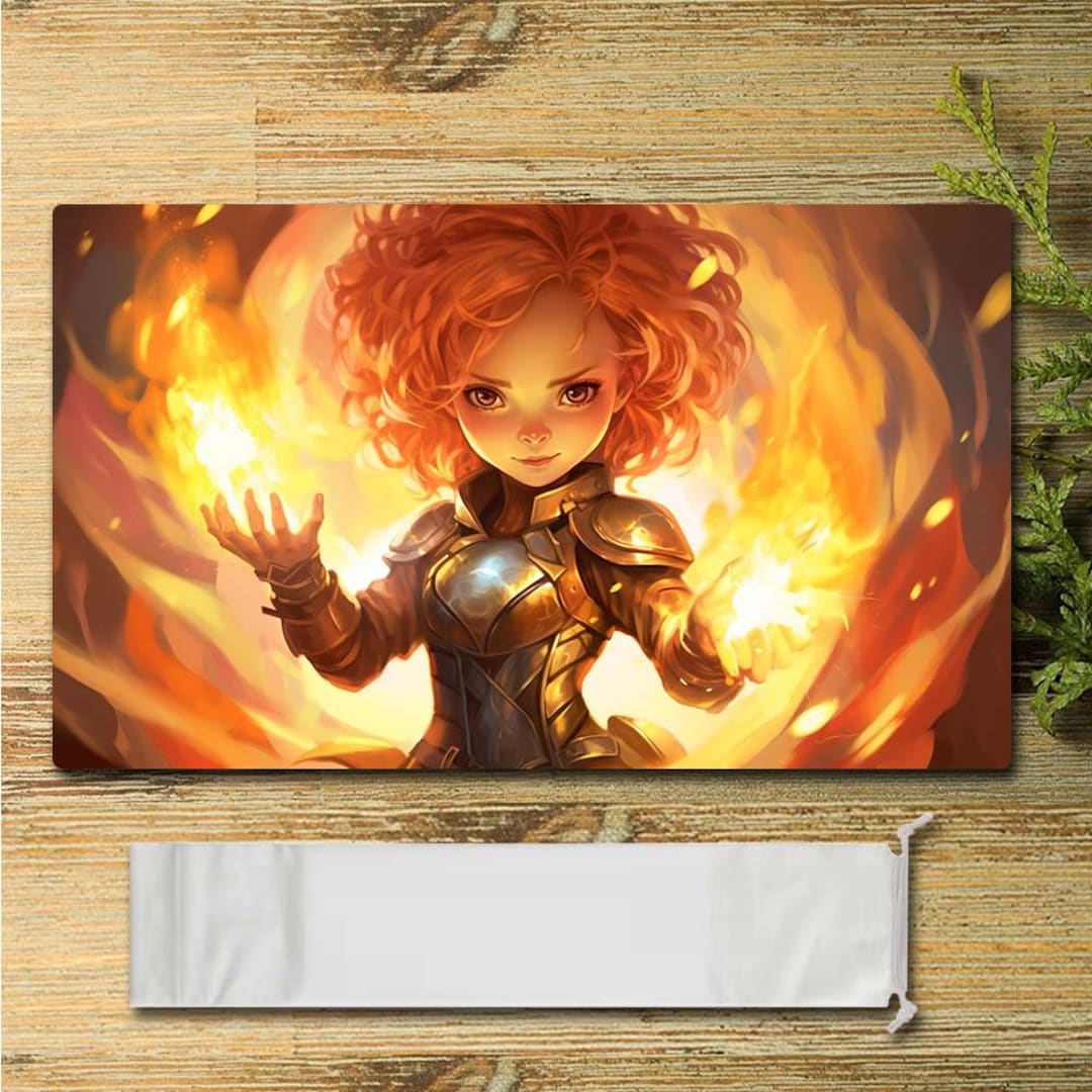 Chandra Nalaar Chibi Board Game MTG Playmat Size 60X35CM - Etsy