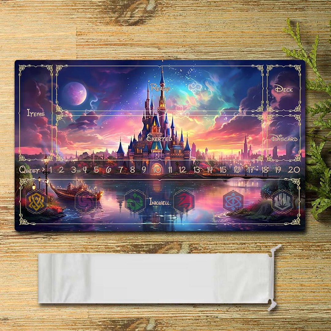 Dream Castle Right Board Game Lorcana Playmat Size 60X35CM/24X14IN ...