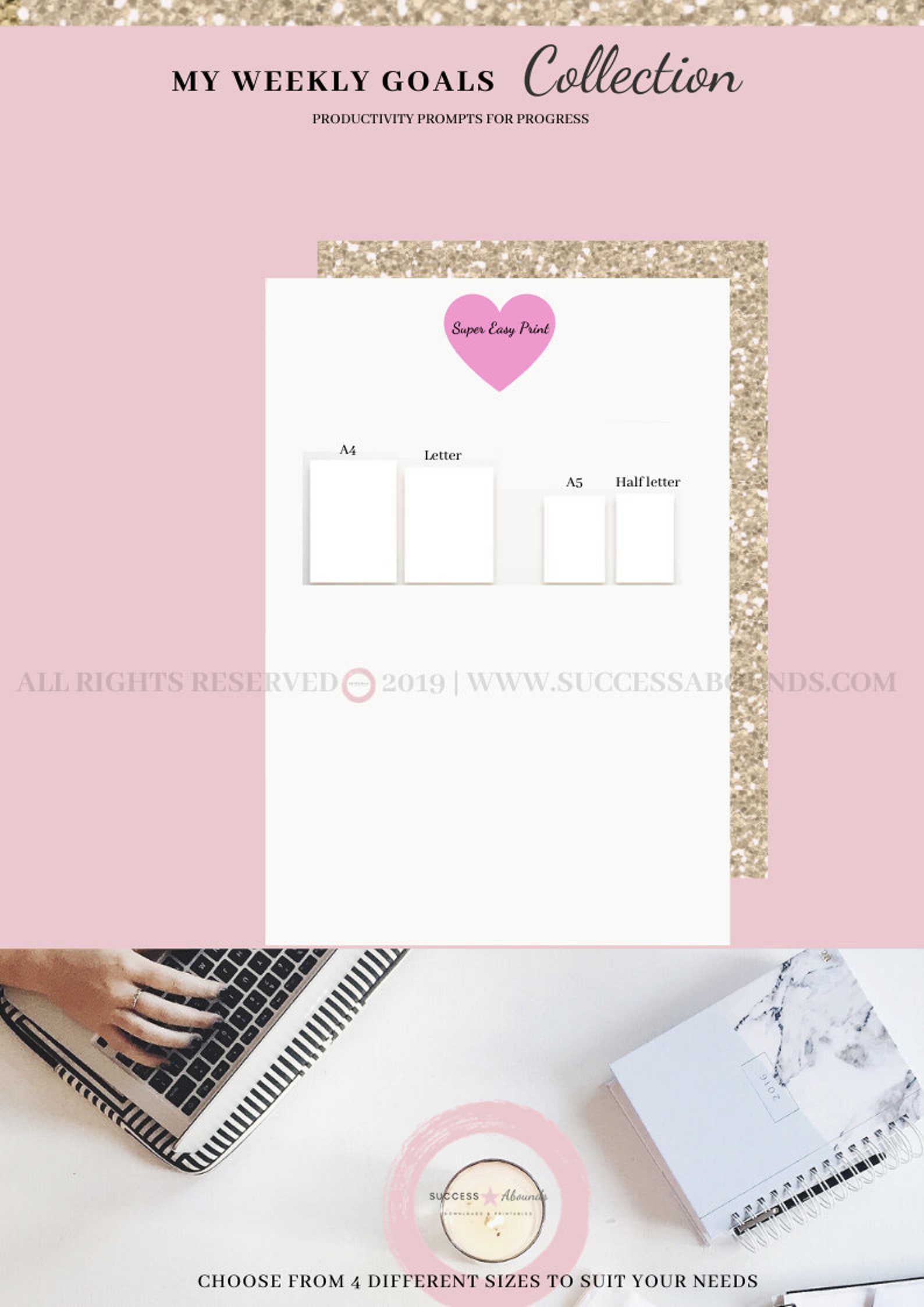 Printable Weekly Planner | Printable PDF | Instant Download | Growth ...