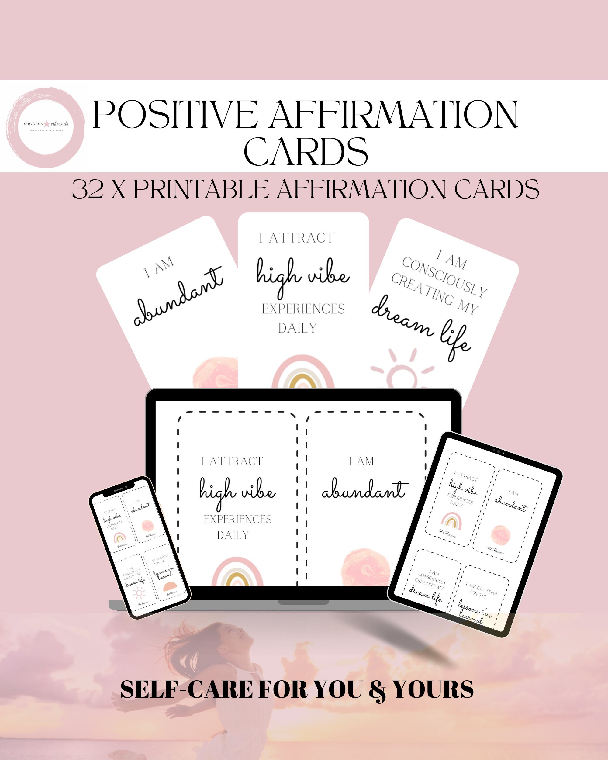 Positive Affirmation Cards Affirmation Cards Positive Quote - Etsy