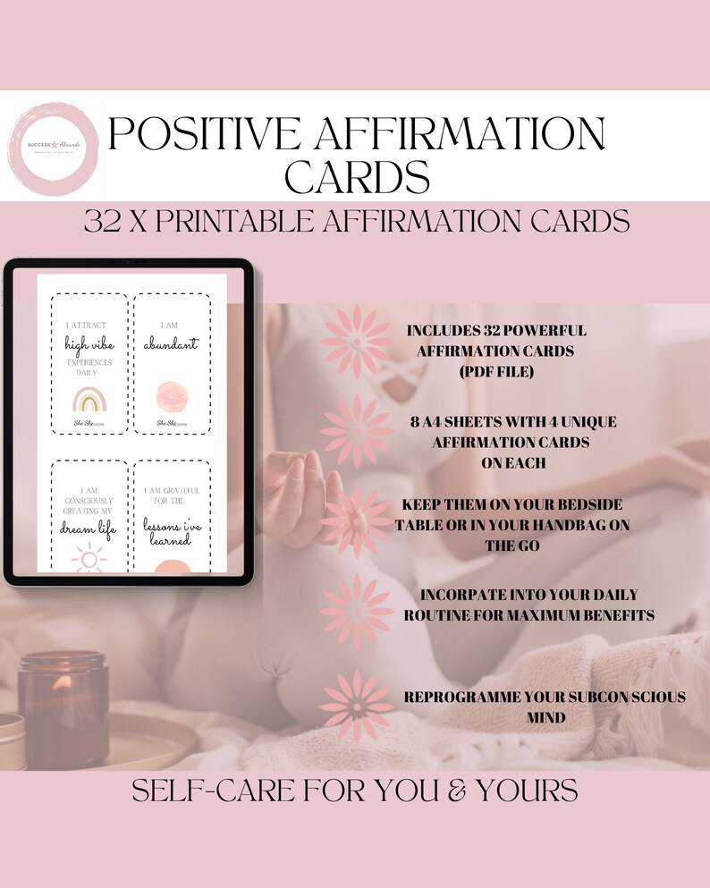 Positive Affirmation Cards, Affirmation Cards, Positive Quote Flash ...