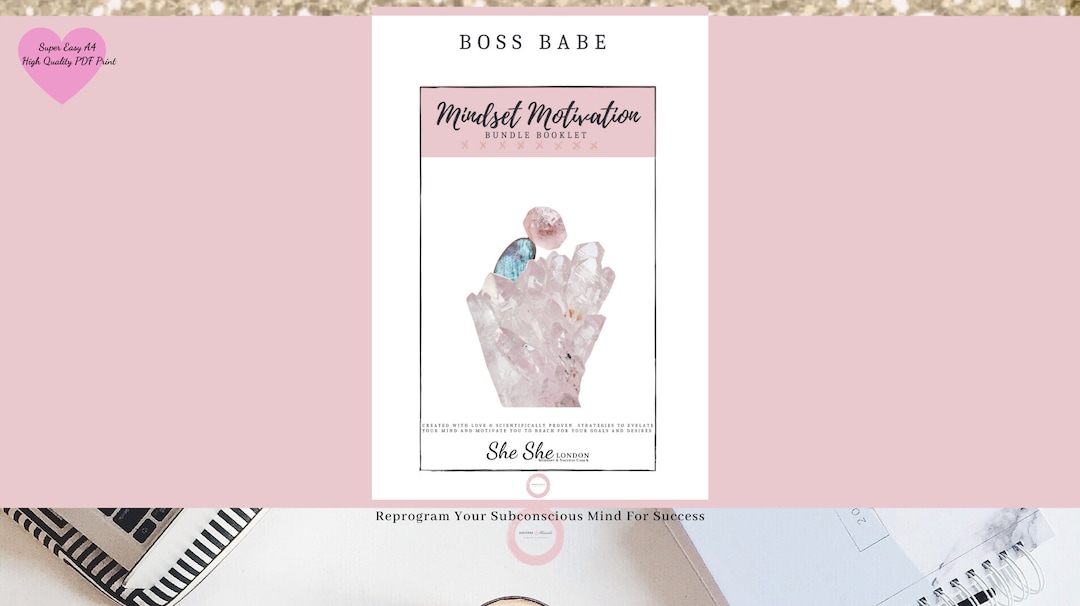 Printable Mindset Motivation Productivity Bundle Booklet, Daily Planner ...