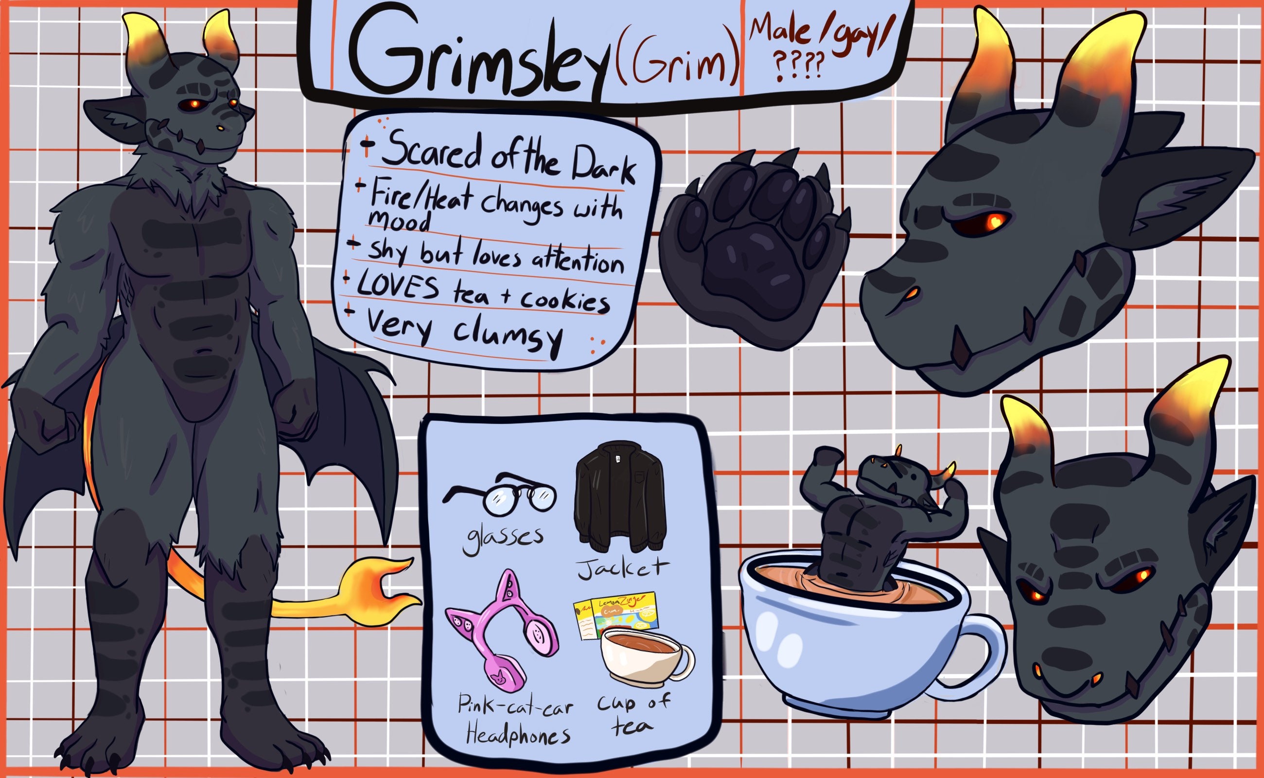 Detailed Ref Sheet | Etsy