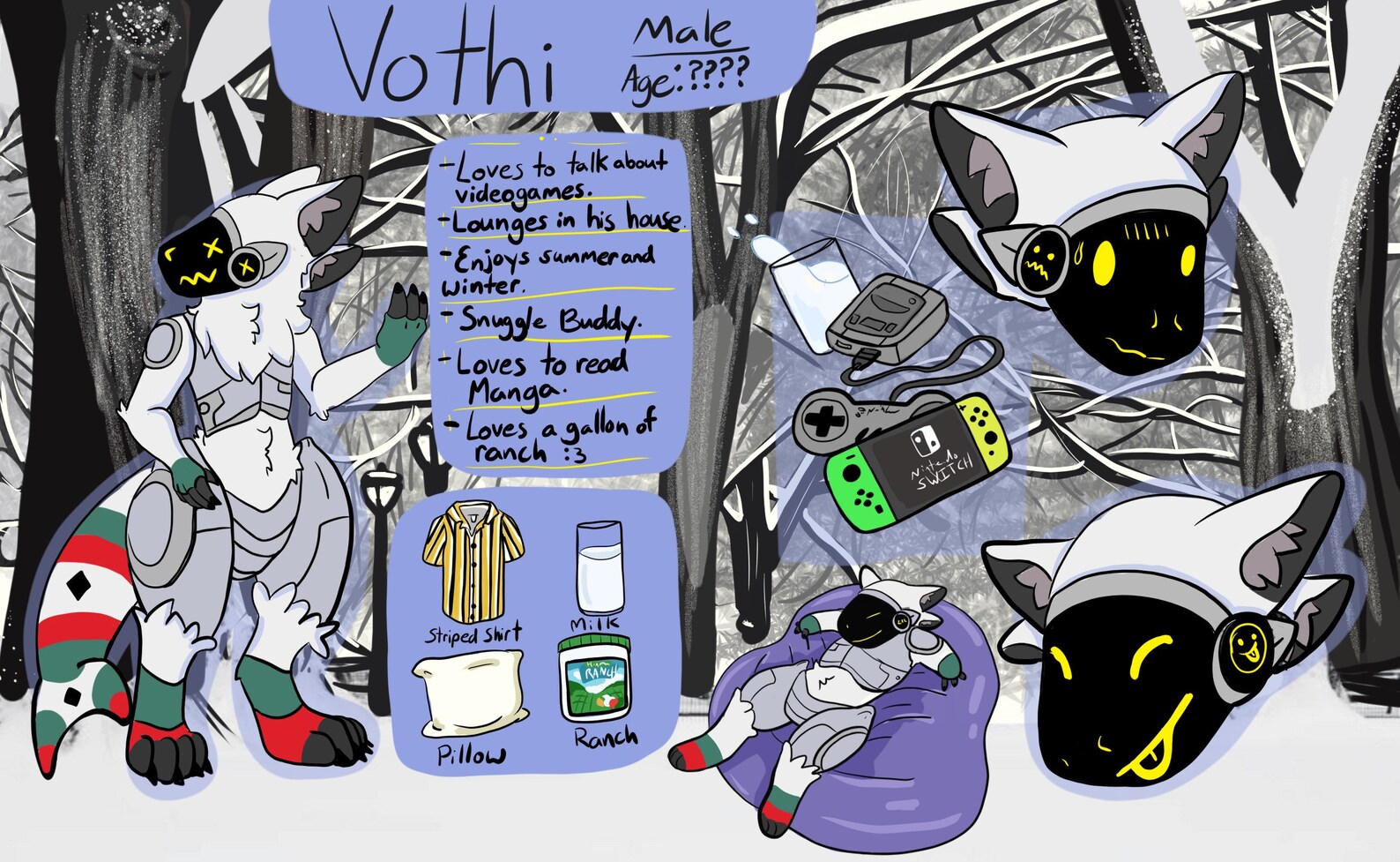 Detailed Ref Sheet | Etsy