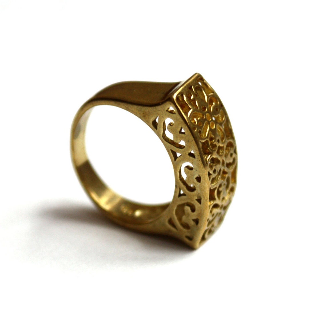 Kupfer Ring für Frauen Kupfer Gold Mode Antik Vintage Stil - Etsy.de