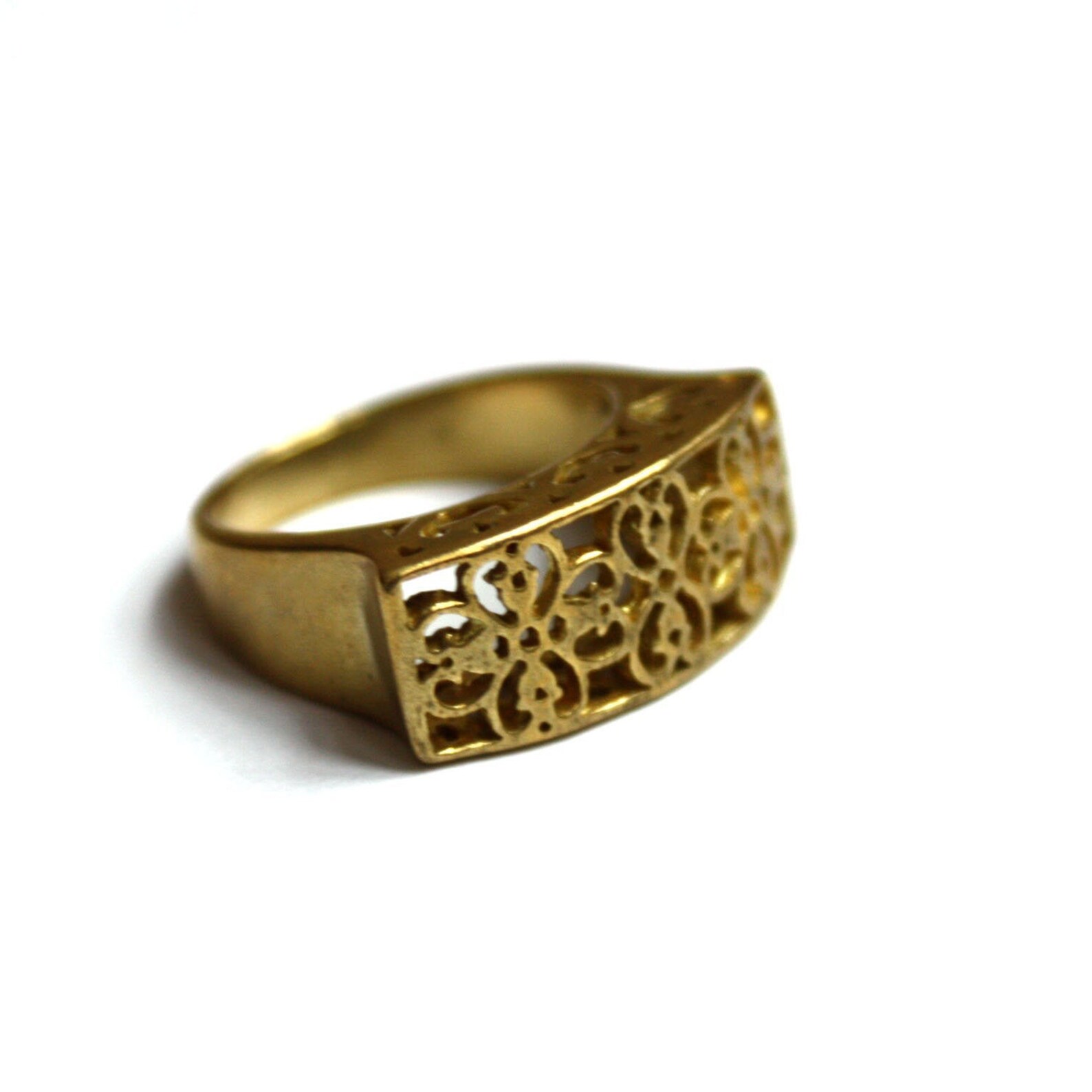 Kupfer Ring für Frauen Kupfer Gold Mode Antik Vintage Stil - Etsy.de