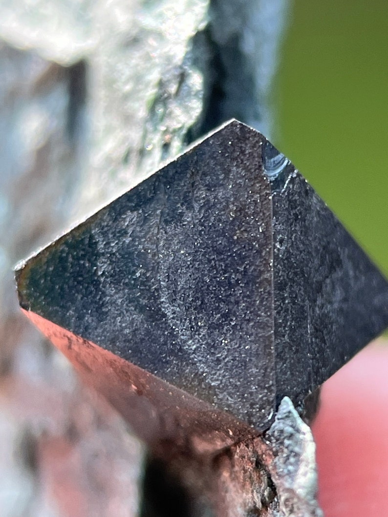 27 Gram Perfect Terminated Magnetite Crystal on Specimen From Skardu ...