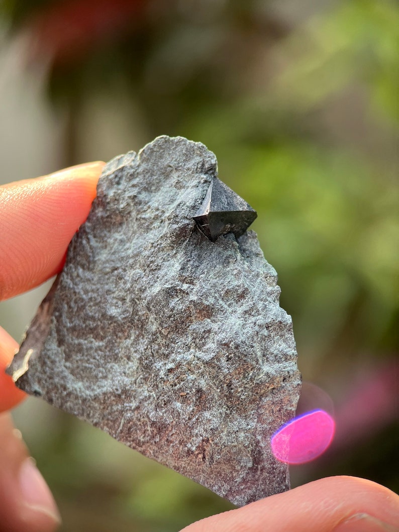 27 Gram Perfect Terminated Magnetite Crystal on Specimen From Skardu ...