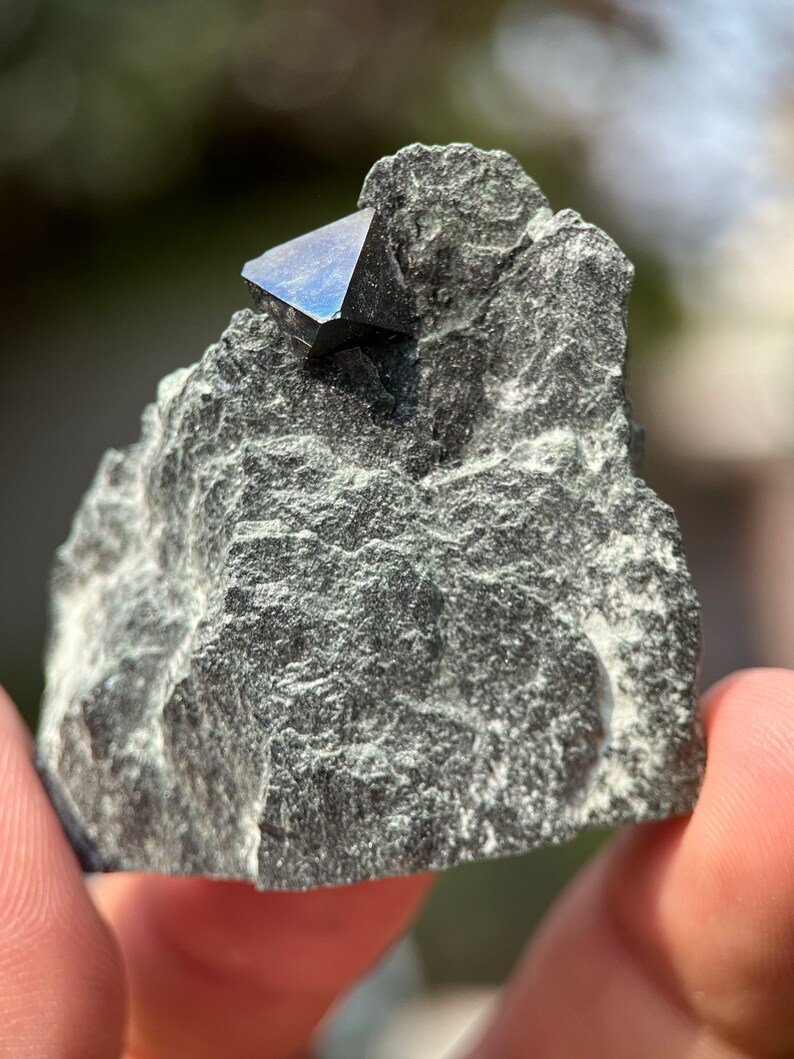27 Gram Perfect Terminated Magnetite Crystal on Specimen From Skardu ...