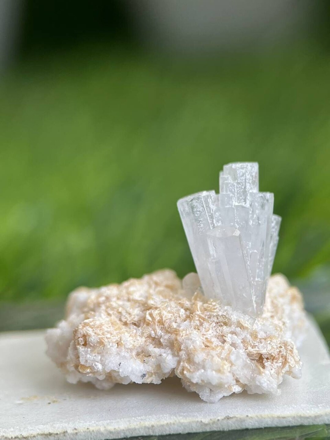 15 Cart Ultra Rare Beryl Var: Goshenite Cluster on Matrix From Gilgil ...
