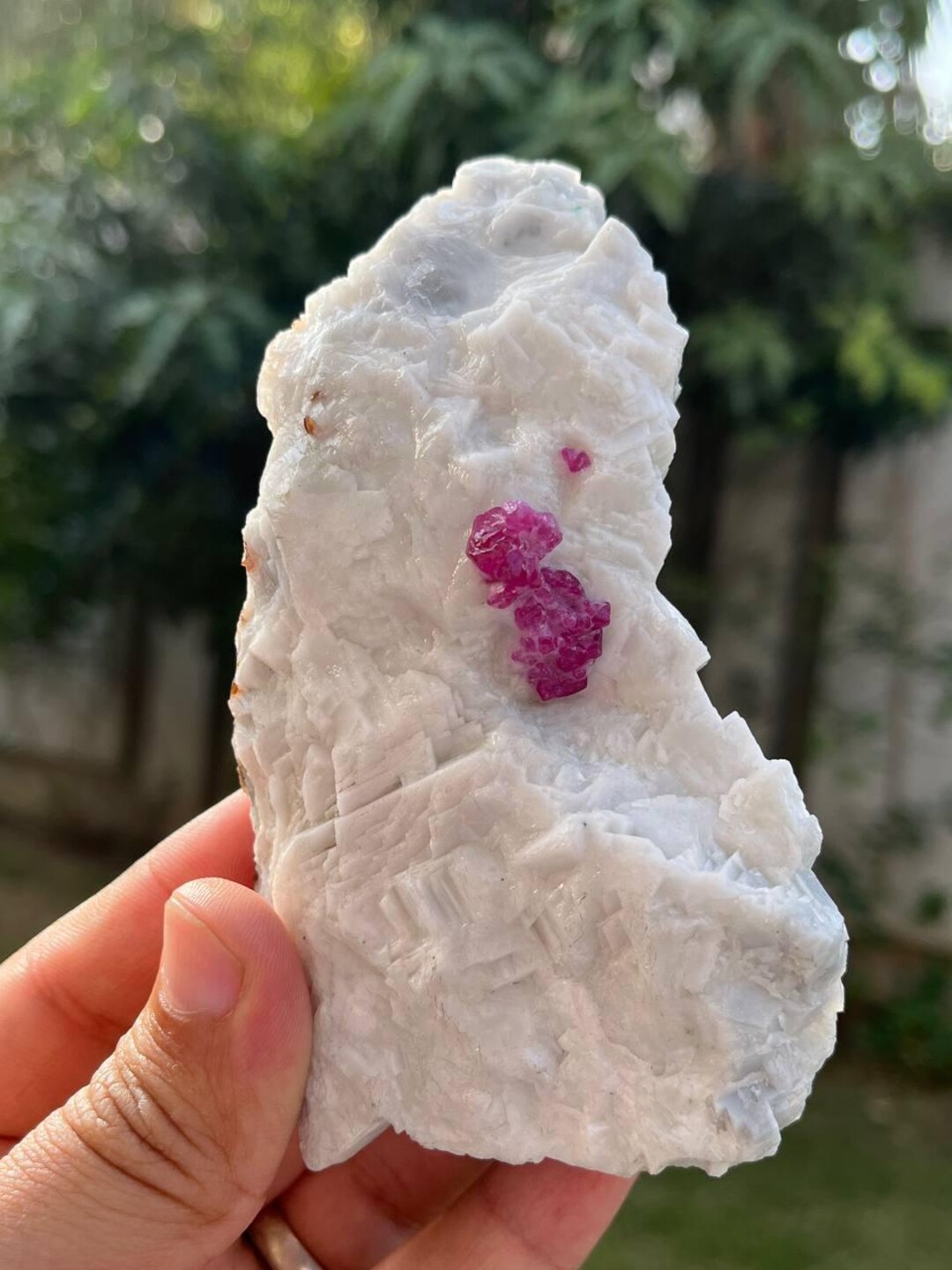 Natural Red Color Ruby Specimen From Jegdalek Afghanistan Mine, Raw ...