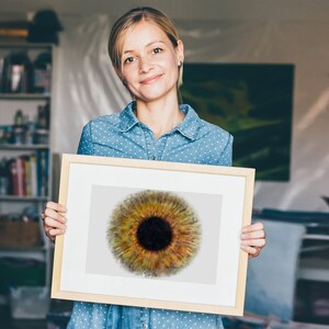 Optometrist Gift Iris Eye Art Print Watercolor Style Eye Art Gift for ...