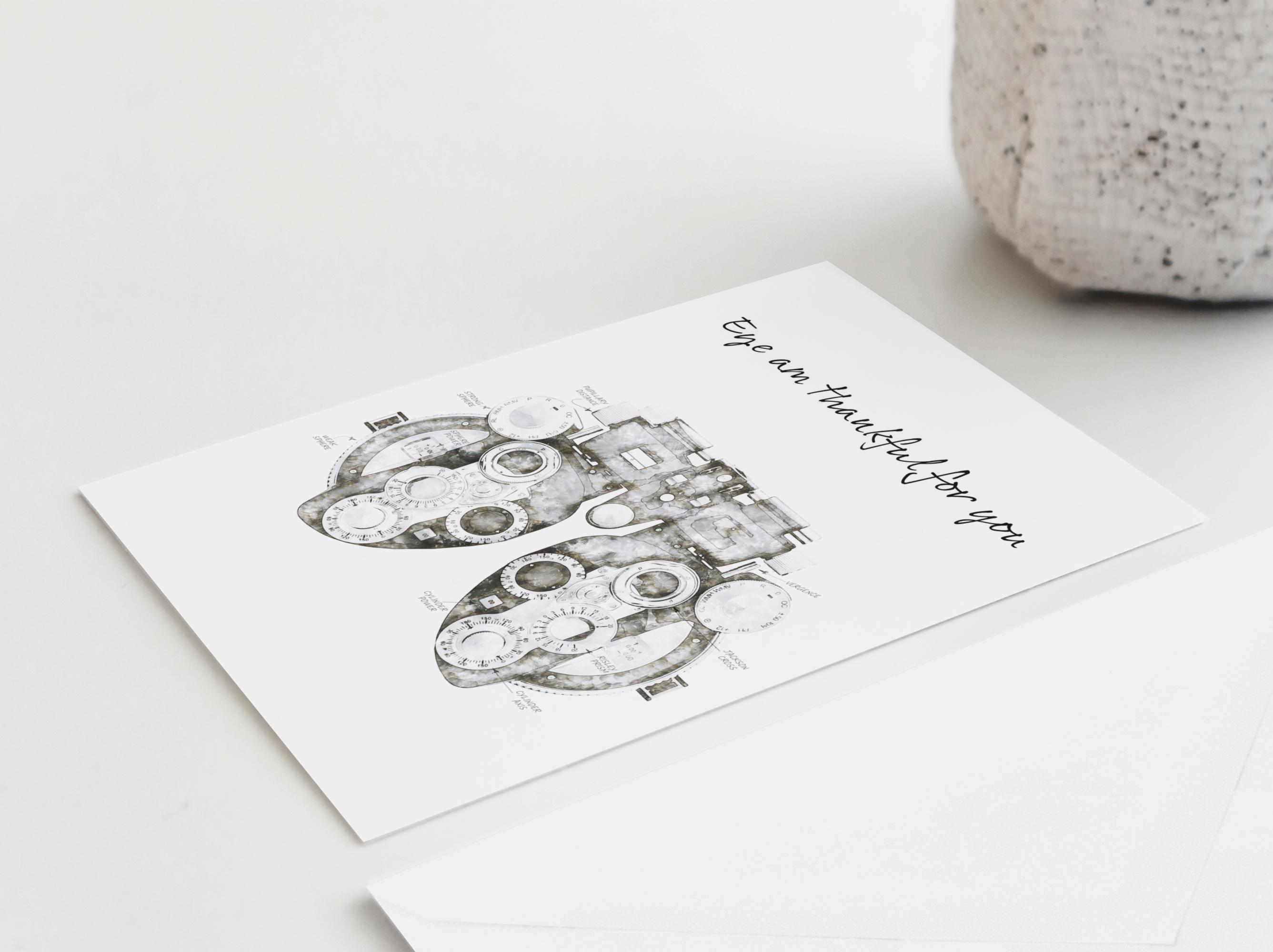 Eye Doctor Thank You Card - Printable Eye Doctor Appreciation With ...