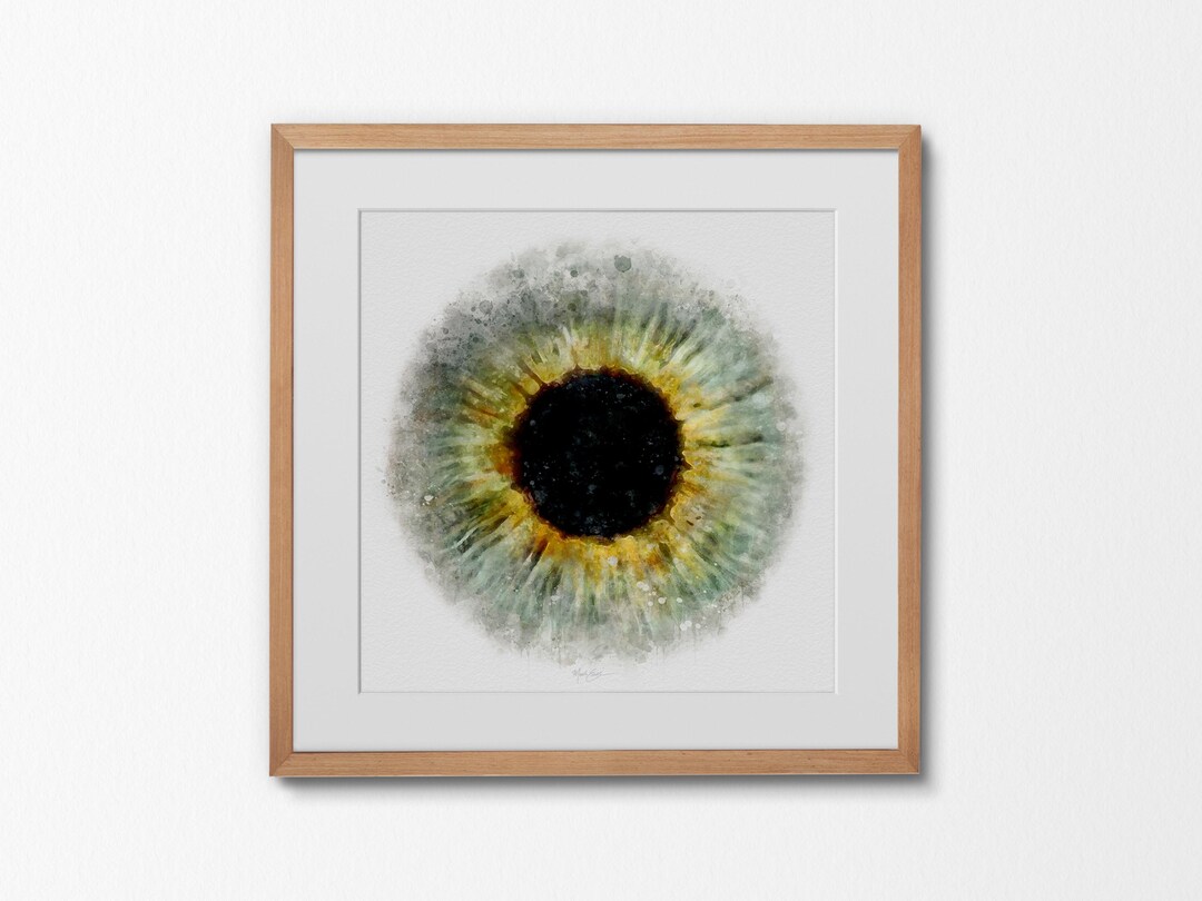 Watercolor Iris Anatomy Art Print • Optometrist & Ophthalmologist Gift ...