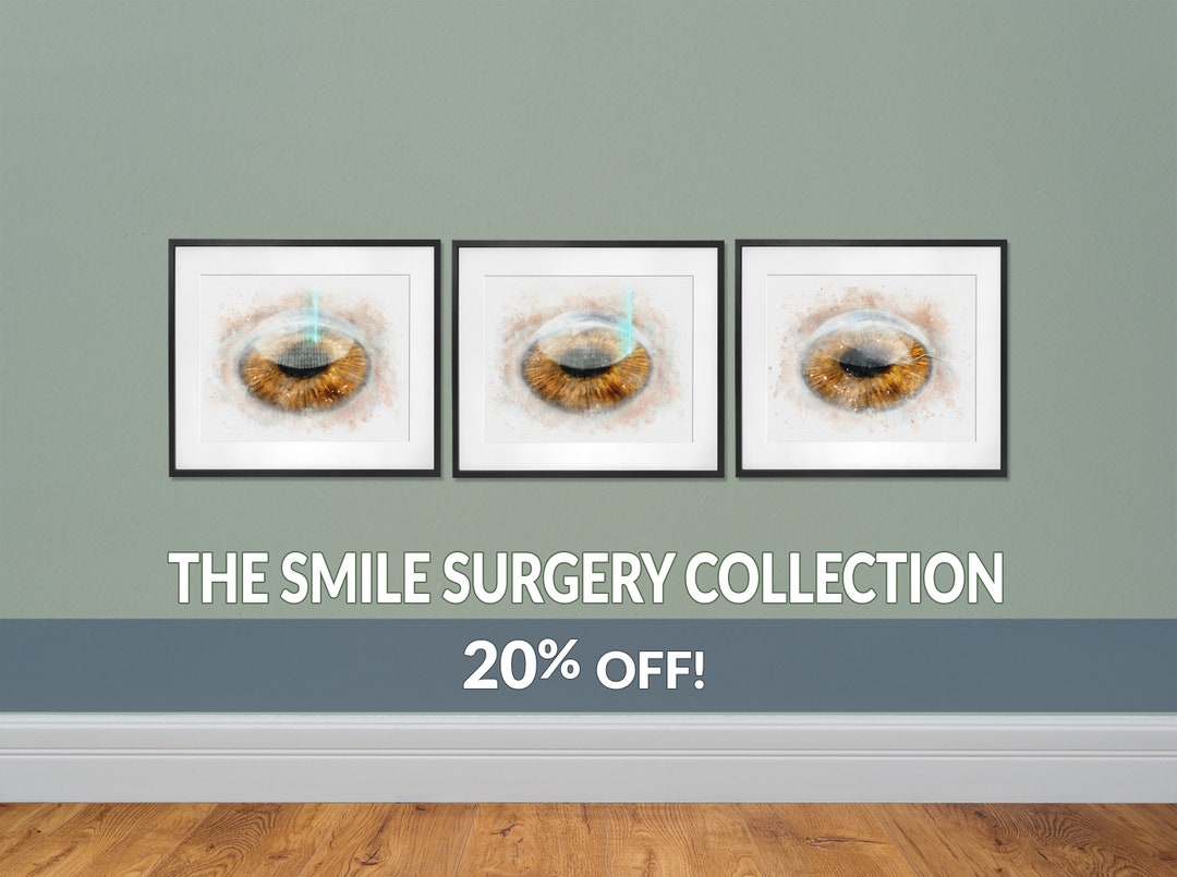 SMILE Laser Eye Surgery Art Print Collection, 20% off These 3 Prints ...