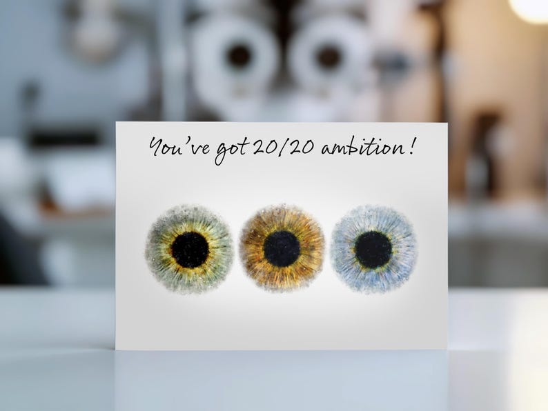 Printable Optometry Graduation Card, Eye Doctor Grad Congratulations ...