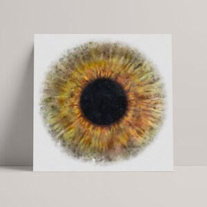 Optometrist Gift Iris Eye Art Print Watercolor Style Eye Art Gift for ...