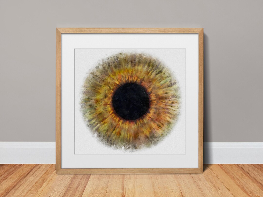 Optometrist Gift Iris Eye Art Print Watercolor Style Eye Art Gift for ...