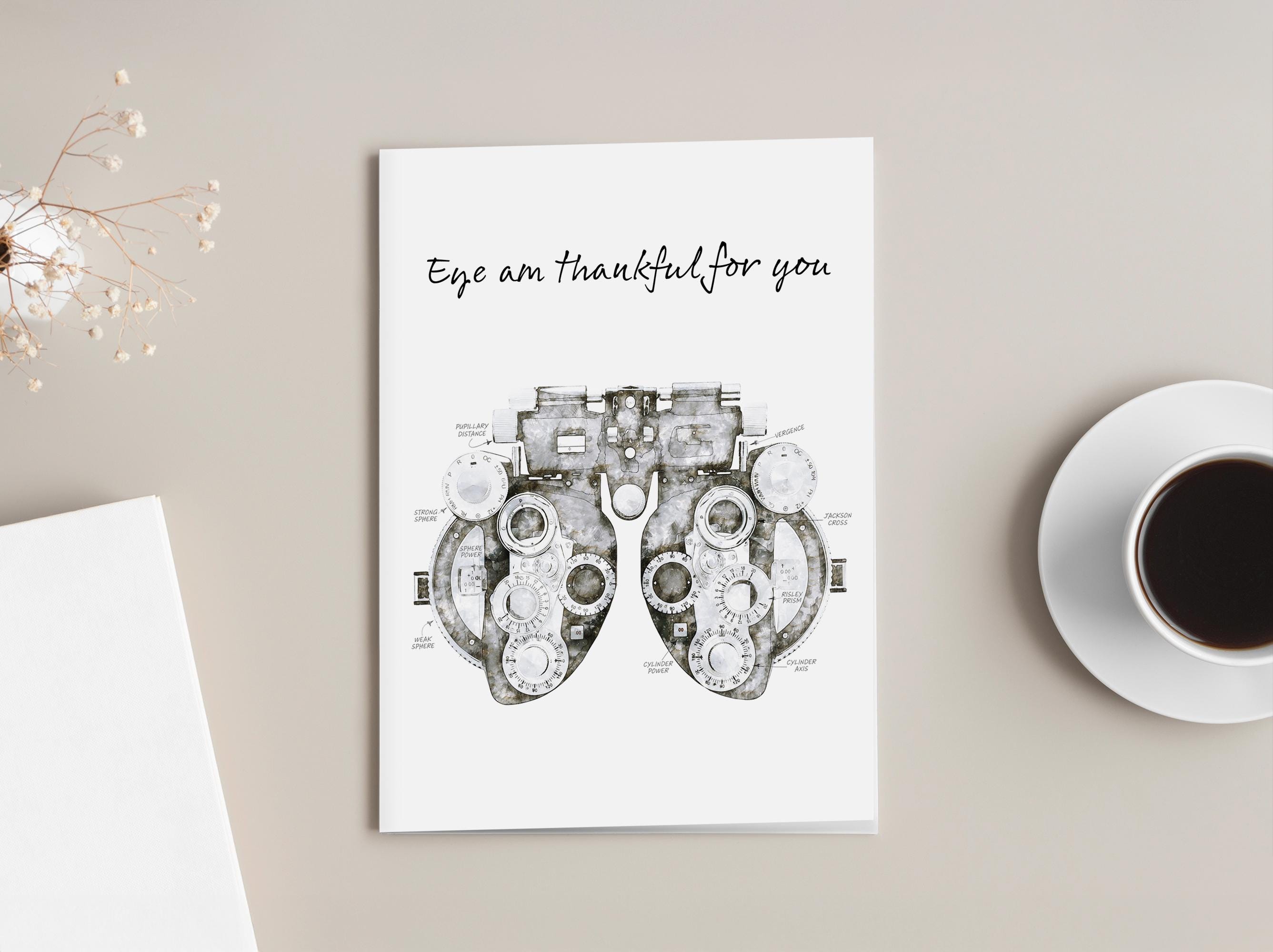 Eye Doctor Thank You Card - Printable Eye Doctor Appreciation With ...