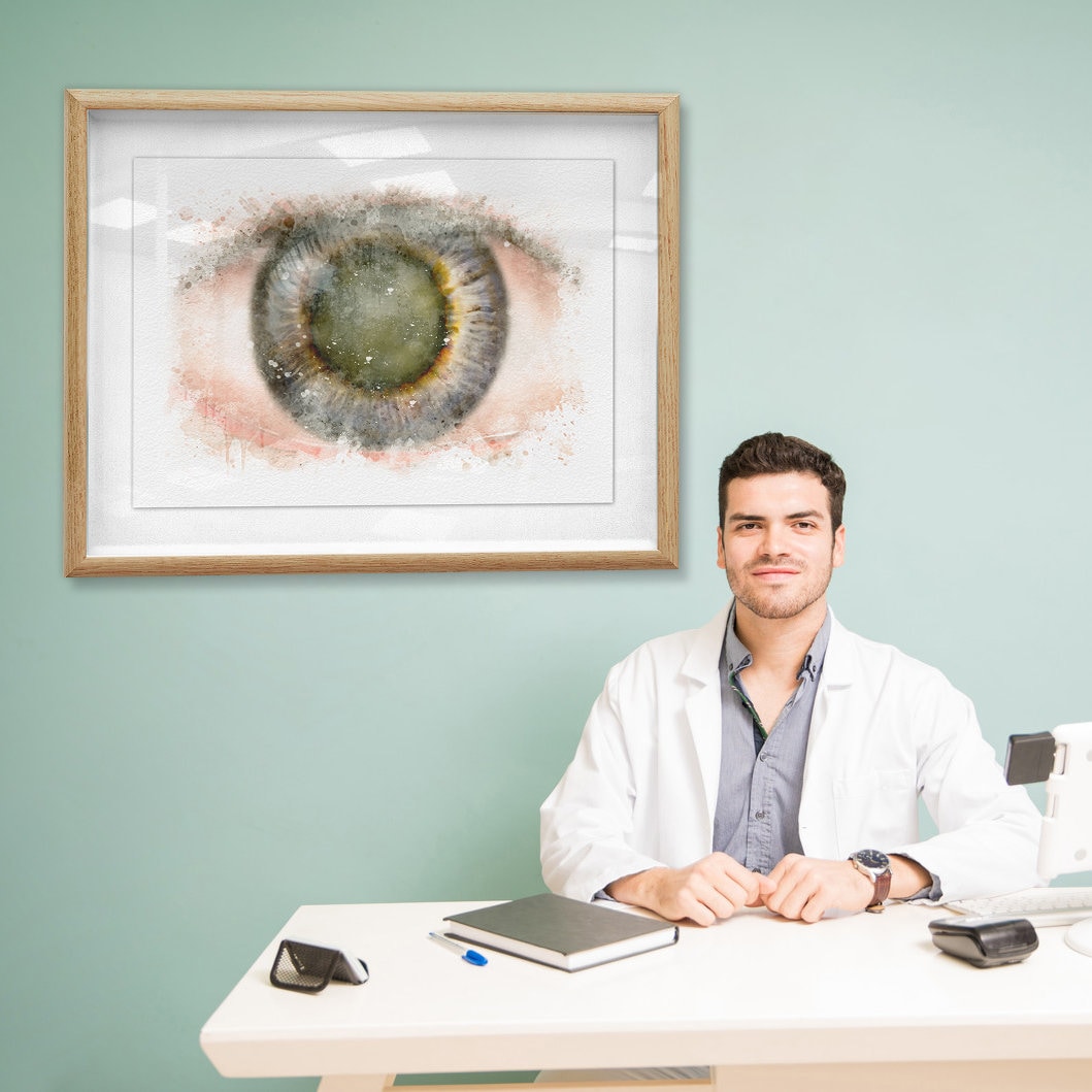 Eye Doctor Decor Optometrist Office Wall Art Cataract Art - Etsy