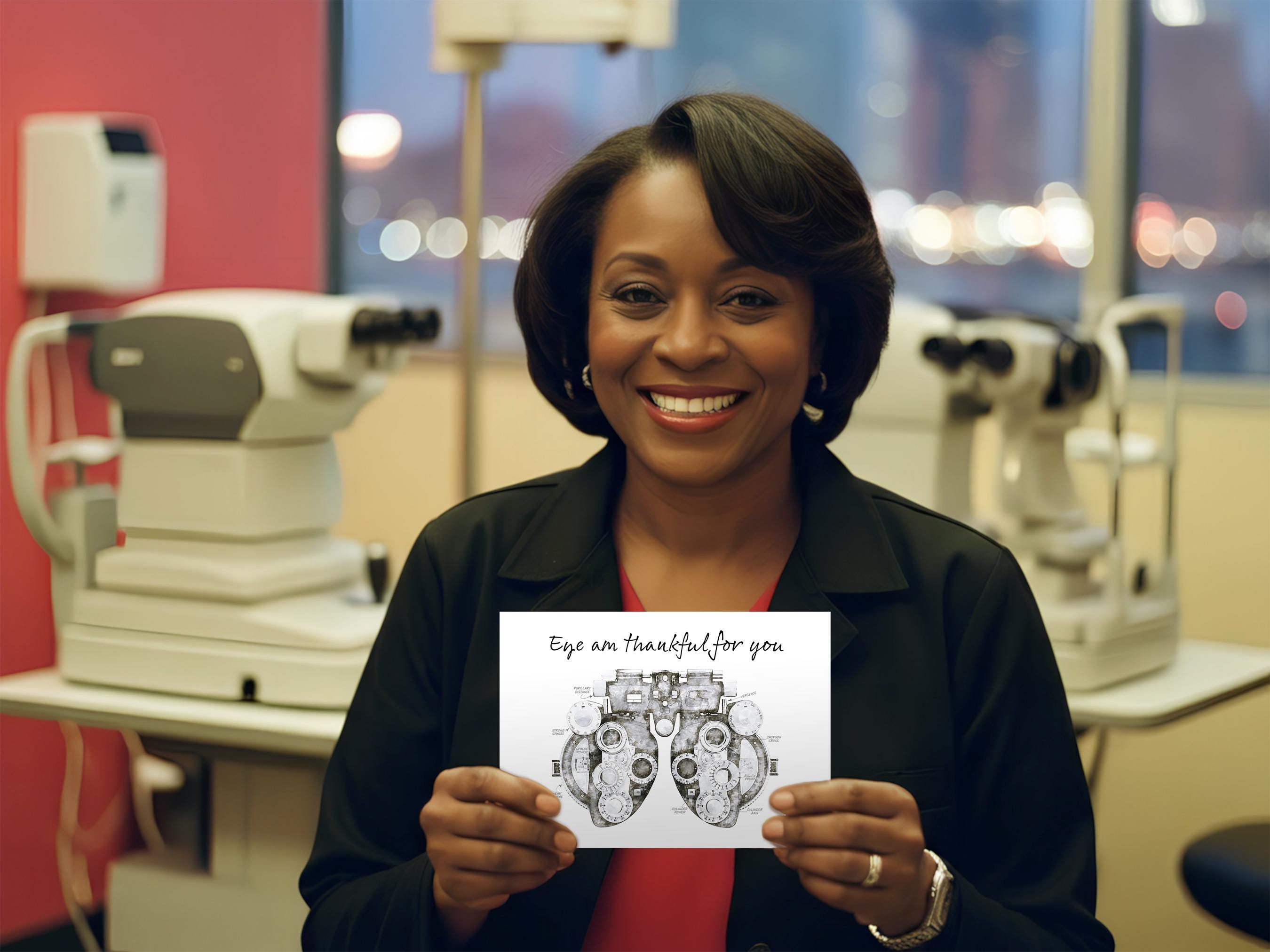Eye Doctor Thank You Card - Printable Eye Doctor Appreciation With ...