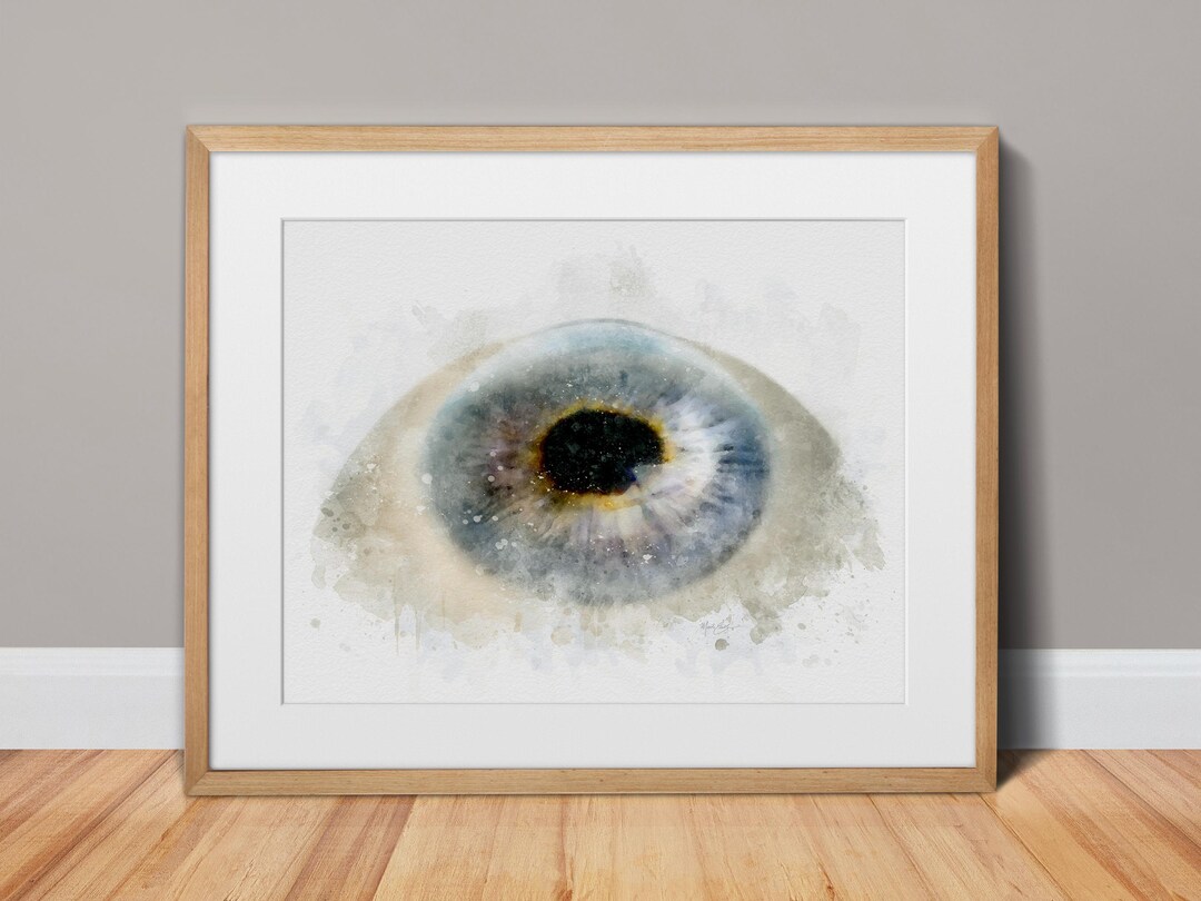 Eye Anatomy Art Print Ophthalmologist and Optometrist Gift. Eye Doctor ...