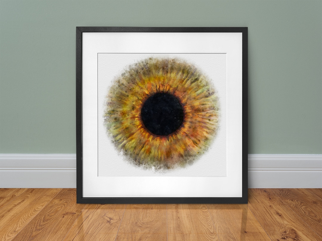 Optometrist Gift Iris Eye Art Print Watercolor Style Eye Art Gift for ...
