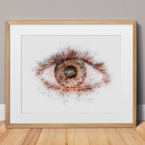 Eye Doctor Gift, Abstract Eye Art Print, Ophthalmology and Optometry ...