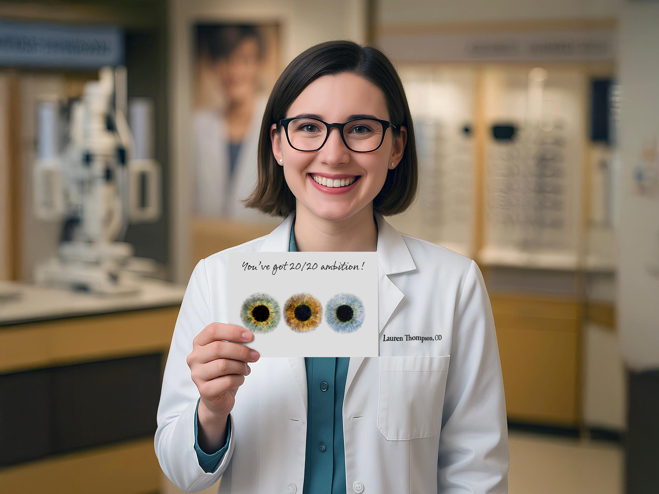 Printable Optometry Graduation Card, Eye Doctor Grad Congratulations ...