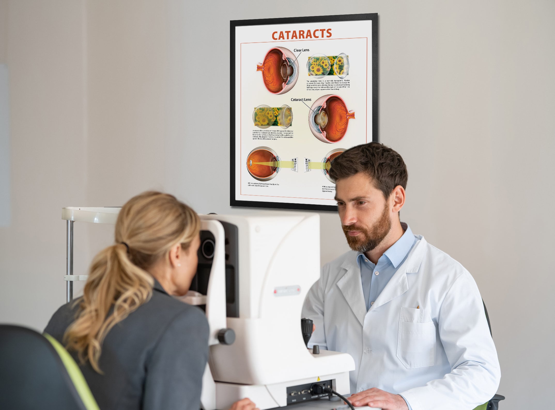 Cataract Poster DIGITAL DOWNLOAD. Eye Doctor Exam Room Instant ...