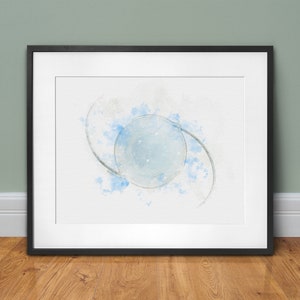 Eye Doctor Wall Décor, Intraocular Lens Art Print, Watercolor Style ...