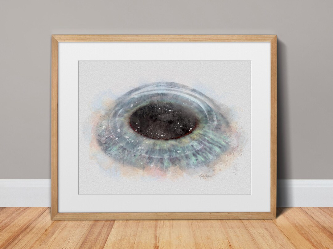 Cornea Doctor Gift, Eye Art Print, Intacs Corneal Inserts, Watercolor ...