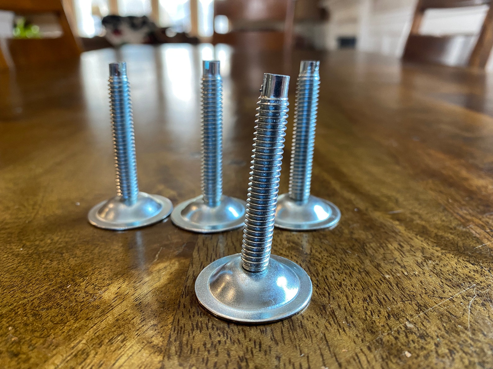 Adjustable Leveler Floor Glide Steel 2 1/4 Long 5/16, Chair Gliders 4 ...