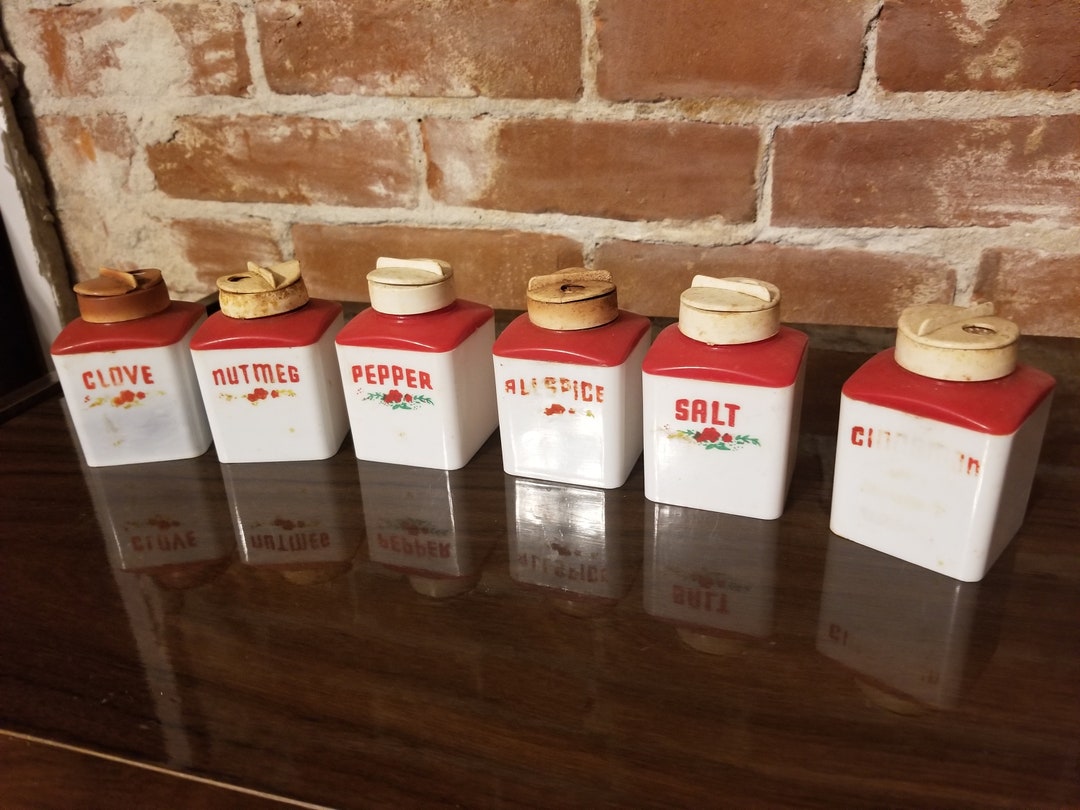 Vintage Dapol Plastics Spice Container Set - Etsy