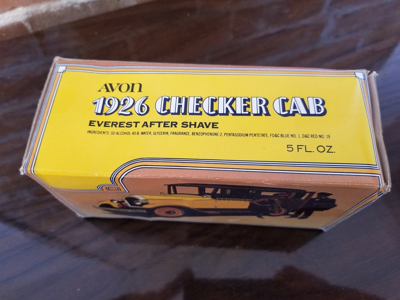 Vintage Avon Checker Cab Cologne 1926 With Box - Everest Fragrance - Etsy
