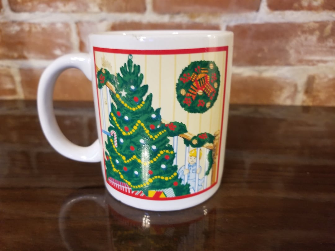 Vintage Christmas Scene Mug for Coffee, Tea, or Egg Nog - Etsy