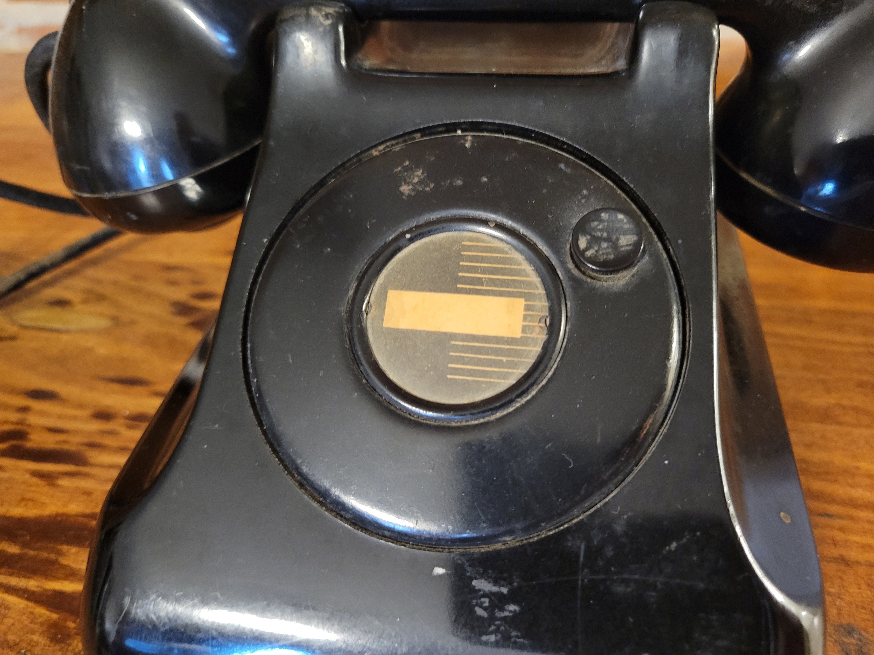 Vintage Mid-century Black Bakelite Telephone Intra-office - Etsy