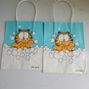Vintage Garfield Gift Bags - Lot of 8 Bags and 1 Package of Gift Wrap ...