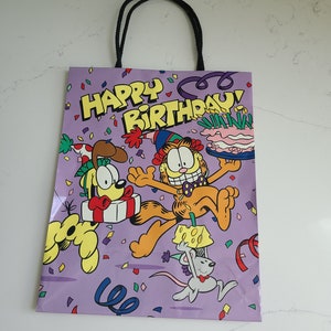 Vintage Garfield Gift Bags Lot of 8 Bags and 1 Package of Gift Wrap - Etsy