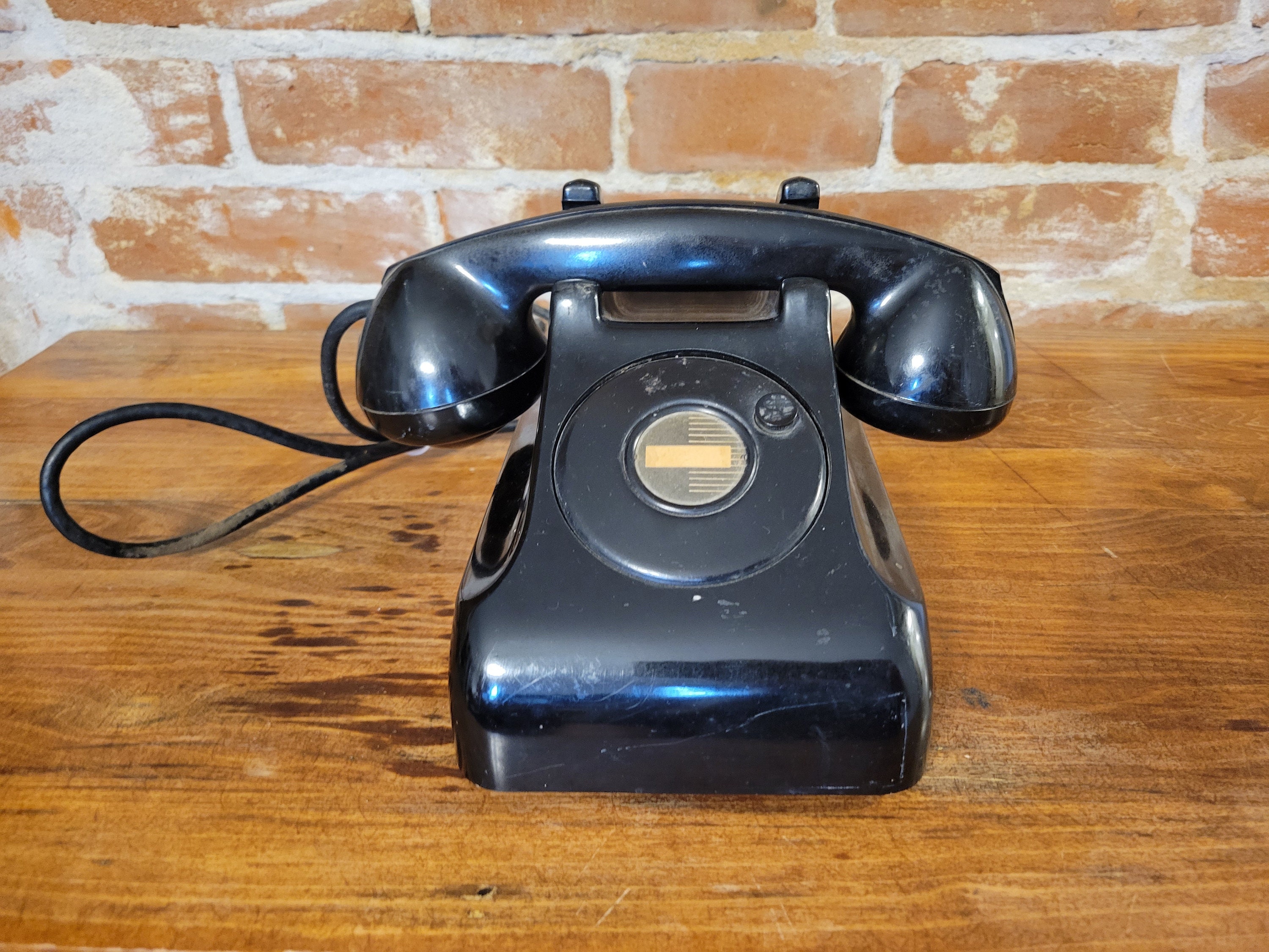 Vintage Mid-century Black Bakelite Telephone Intra-office - Etsy